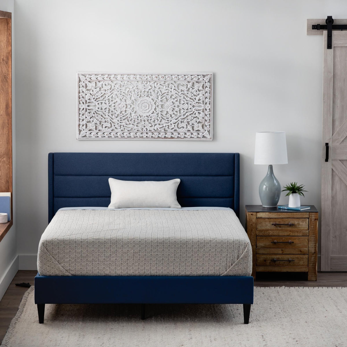 Sara tufted upholstered standard bed store